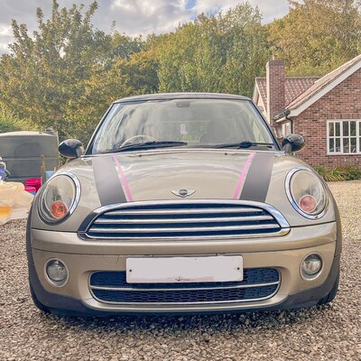 Mini Cooper Bonnet Stripes, Stripes for Hood, Racing Decoration Decals ...