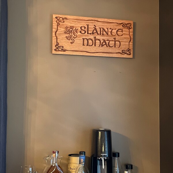 Scotland;scottish Slainte Sign; Slainte Mhath; Gaelic Drinking Slogan ...