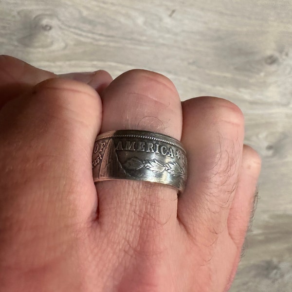 Morgan Silver Dollar Coin Ring - Etsy
