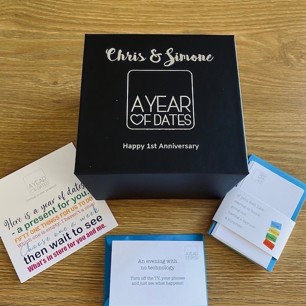 A Personalised Box of Dates, Perfect Valentine's Day Present or Wedding ...