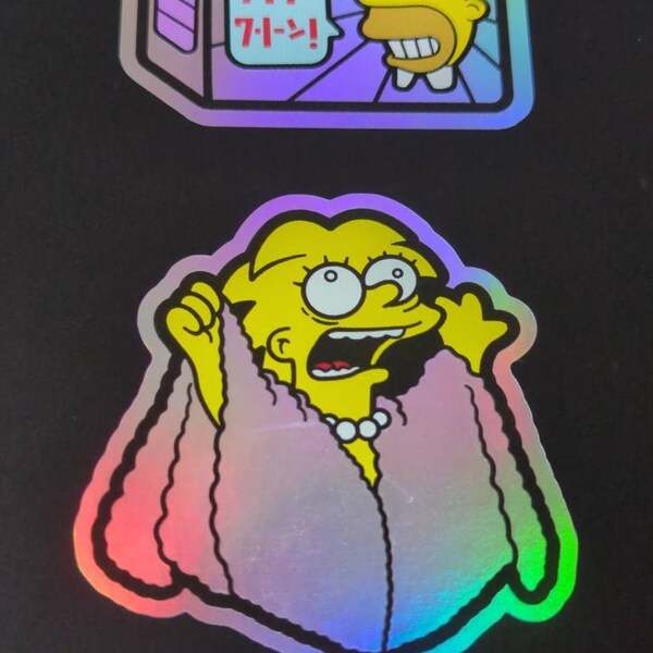 The Simpsons Rainbow Foil Cool Lisa Sticker - Etsy