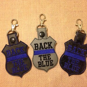 Back the Blue POLICE Cop Law Enforcement in the Hoop - Etsy