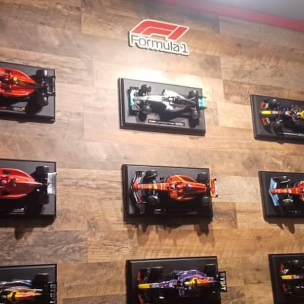 Formula 1 Racing Logo Sign – 3D Printed Wall Decor With Hanger Holes ...