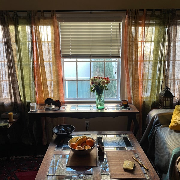 Sari Curtains 84"/96"l Boho Curtains BOHOME Collection Light-filtering ...
