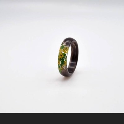 Lock of Hair Ring Hair Keepsake Jewellery Blue Flower - Etsy