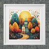 Cross Stitch Houses, Village Pattern, Cross Stitch Village, Holland ...