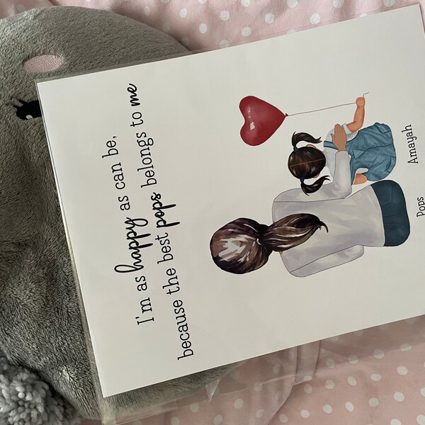 Personalised Auntie Print | | Auntie Gift | Auntie Illustration | Gift ...