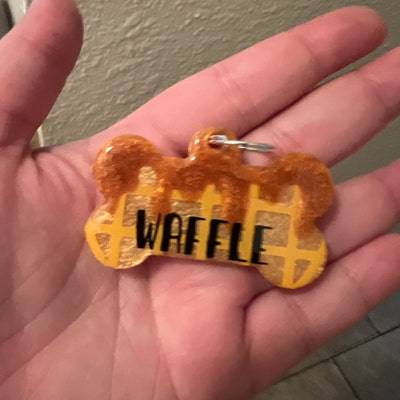 Waffle Pet Tag - Etsy