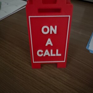 ON A CALL Mini Floor Sign Custom Colors 3D Printed - Etsy