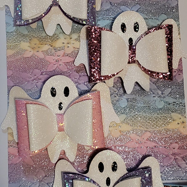 Ghost Bow SVG | Halloween Bow Template | Ghost Hair Bow SVG | Cute ...