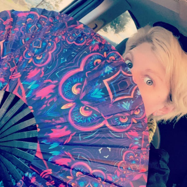 Neon Laser T-rex Rave Pashmina - Festival Shawl - by Plurfect Studios ...