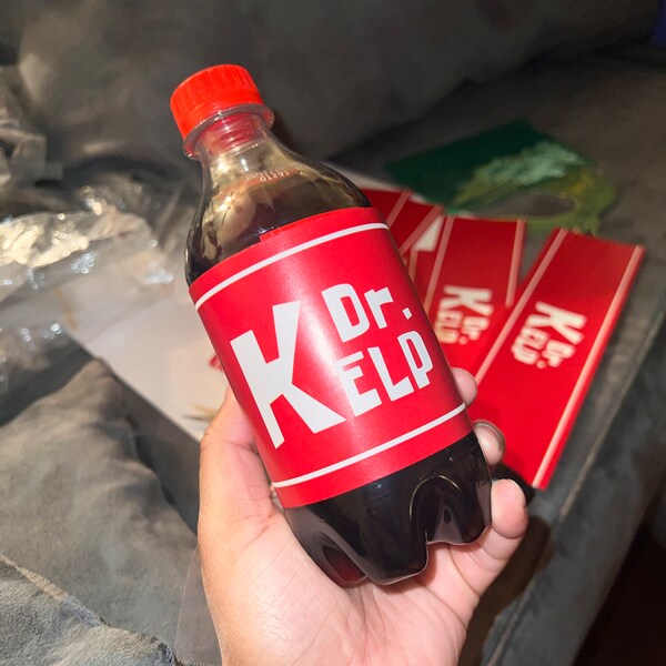 Kelp Juice Under the Sea Luau Drink Bottle Labels Printable Instant ...