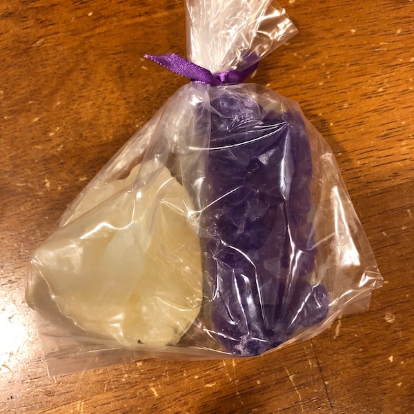 Amethyst Crystal Stone Soap Set - Lavender, Gemstone Soap, Quartz Soap ...