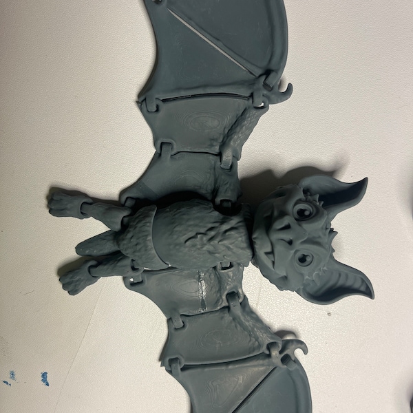 Bat .STL Digital File for 3d Printing, Print-in-place Body, Snap-fit ...