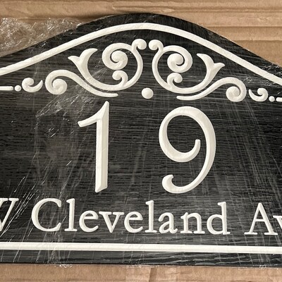 French Colonial Address Sign, House Number Sign, Creole Style Address ...