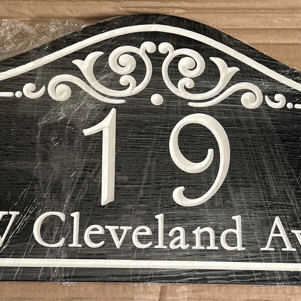 French Colonial Address Sign, House Number Sign, Creole Style Address ...