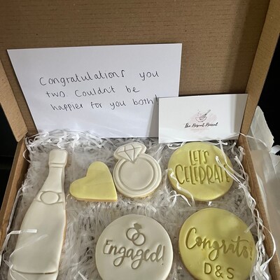 New Job Congratulations Good Luck Personalised Biscuit Cookies Box Gift ...