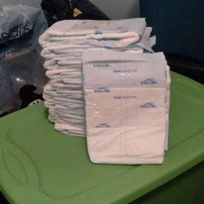 ABDL DIAPERS Total Dry Back by Popular Demand Size Medium 4 Packs. This ...