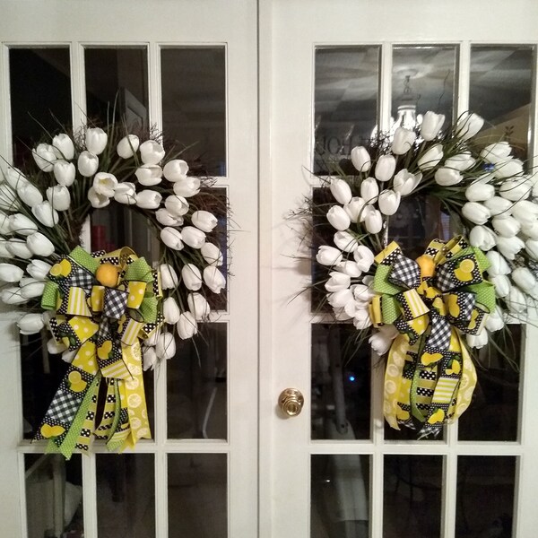 3 Flamingo Bows, Blue, Green, Cream, Lantern Swag Topper Bow, Add to ...