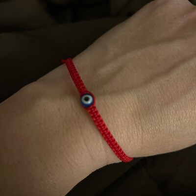 Mens Womens Evil Eye Bracelet,blue Eye,red String Bracelet,black String ...