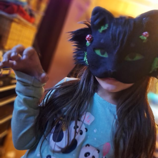 Therian Cat Mask- Mushrooms - Etsy
