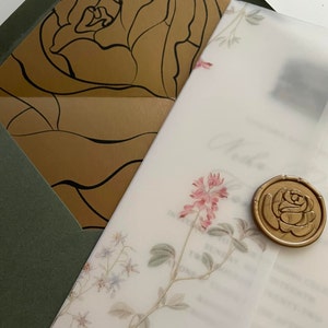 5x7 Wedding Invitation Tissue Tissue Paper Inserts for | Etsy