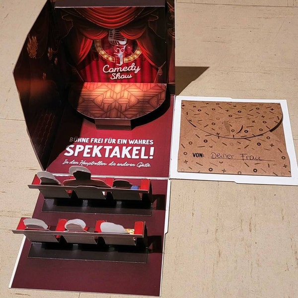 TADAA-BOX "Bühne frei" DIY – Explosionsbox – originelle Verpackung für ...