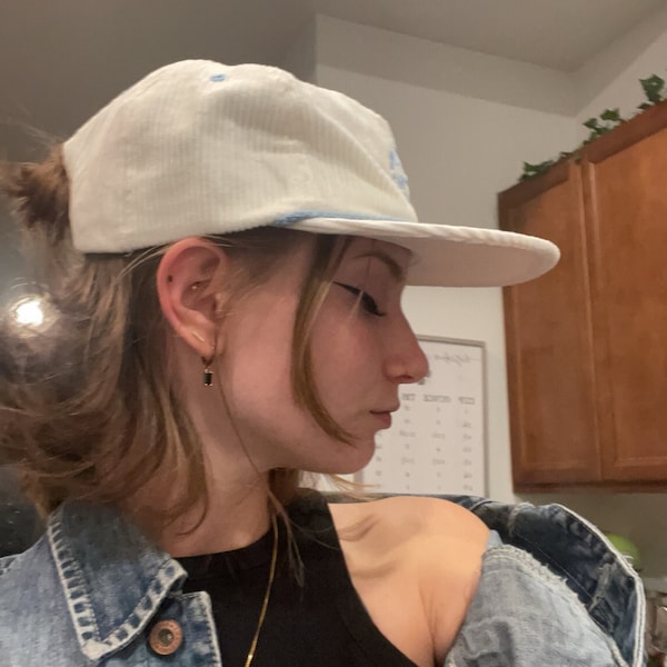 Deep Sea Blue Corduroy Hat - Sundaze Vintage 5-panel Snapback Hat - Etsy