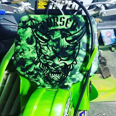 Cursed Oni Demon Jdm Cars Stickers, Multicolored Jdm Car Accessories ...