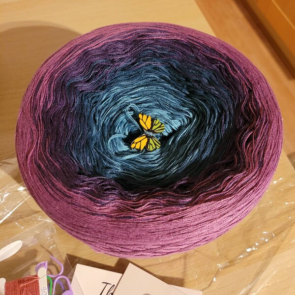 Gradient Yarn Cake, Ombre Yarn Cake, 50cotton/50%acrylic Yarn Cake.352 ...