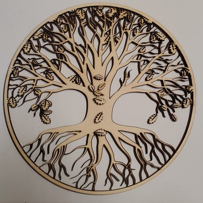 Oak, Tree 3d, Tree of Life Svg, Tree Cut File, SVG by Layers, CNC Plan ...