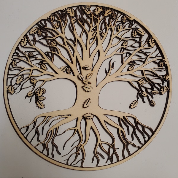 Oak, Tree 3d, Tree of Life Svg, Tree Cut File, SVG by Layers, CNC Plan ...