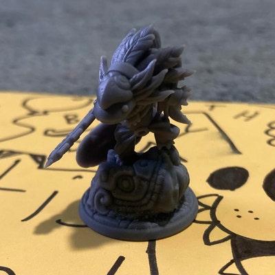 Aztec Axolotl Warrior D&D Resin 28mm or 32mm Miniature Dungeons and ...