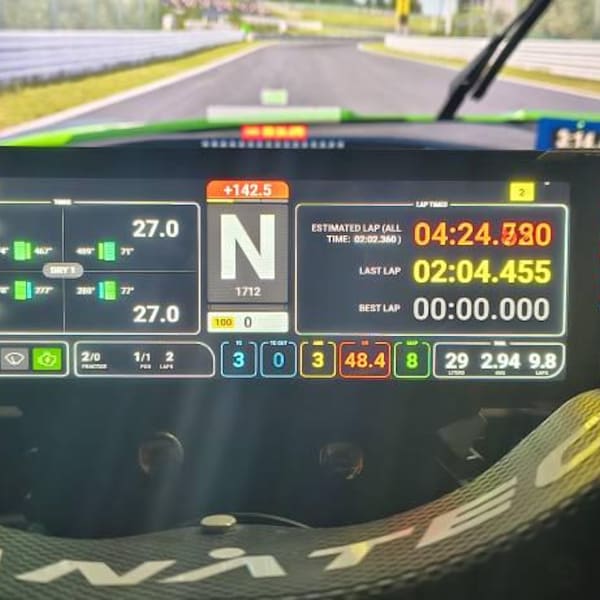7.8" USB Sim Racing Display: HyperLine-X DDU Dashboard - SimHub ...