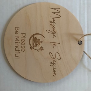 In Session Sign Engraved Please Be Mindful Session in - Etsy