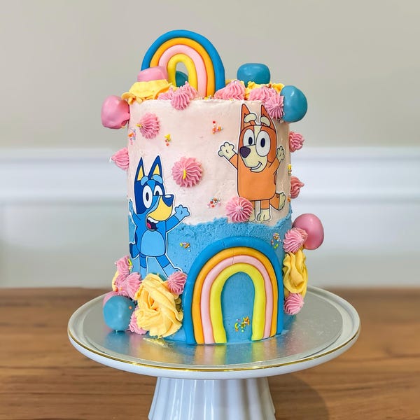 BLUEY Edible Image, BLUEY BINGO Cake Topper, Bluey Cake Topper, Bluey ...