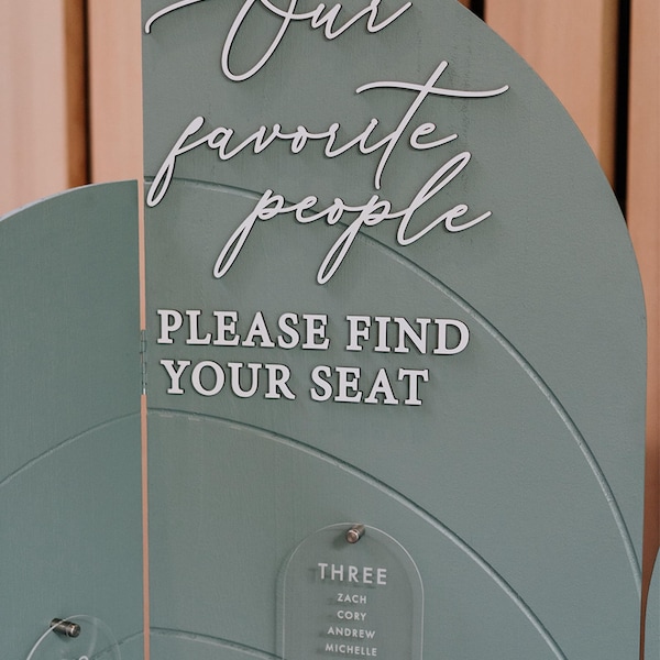 3D Wooden Seating Chart Sign, Wedding Seating Plan, Rustic Wedding ...