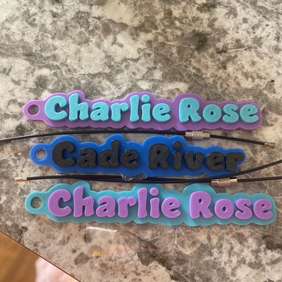 Custom Designs Personalized 3D Name Tags for Bags, Backpacks, Sports ...