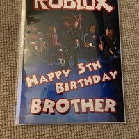 Roblox Personalised Birthday Card - Etsy UK