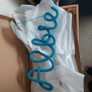 Knitted Mothers Day Sign Wire Word Cord Knit Rope Mothers Day Gift for ...