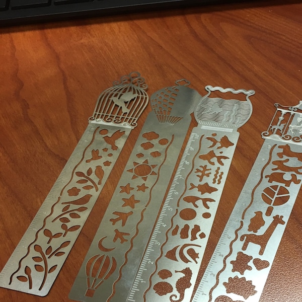Planner Stencil, Metal Bookmark, Template Ruler, Journal Stencils ...