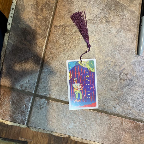 Intuitively Chosen Tarot and Oracle Card Bookmark | Bookish Reader Gift ...