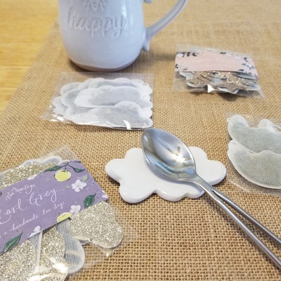 Made to Order Cloud Spoon Rest Coffee or Stove Pottery Jewelry Dish ...