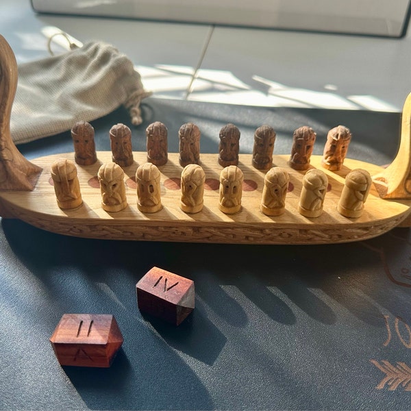 Hand-carved Daldos: an Old Scandinavian Board Game for Your Handmade ...