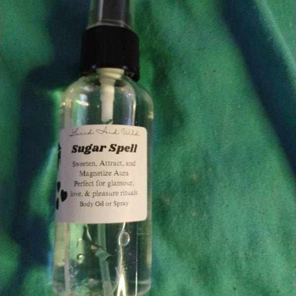 Sugar Spell Perfume Body Oil, Intention Oil, Witch, Witchcraft, Pagan ...