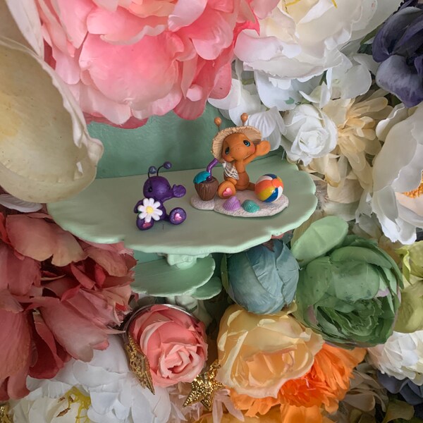 Ant Tiny Tan Ant Polymer Clay Insect Figure Sculpted Bug Figurine OOAK ...