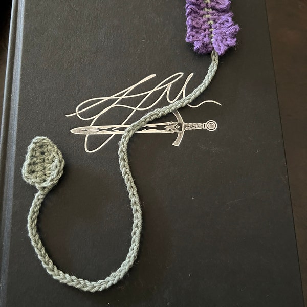 Lavender Bookmark Crochet PDF Pattern | Easy Beginner Crochet Tutorial ...