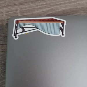 Piano Sticker, Cat Piano Player Sticker, Sticker for Pianist, Music ...