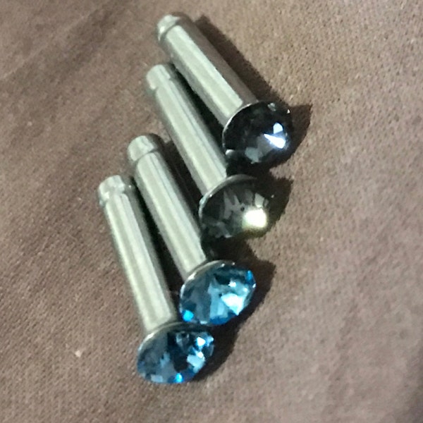 8g 10g 12g 1 Pair Plugs Made With Swarovski Elements 316L Single Flare ...