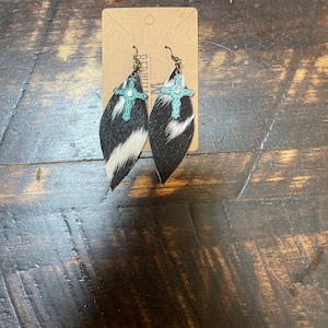 Western Cow Ear Tag Earrings Gifts for Her Birthday Gifts | Etsy